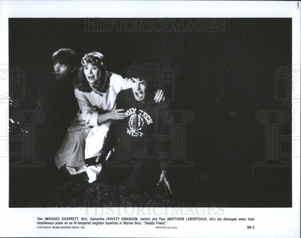 Michael Sharrett & Kristy Sawnson Deadly Friend 1986 vintage promo ...