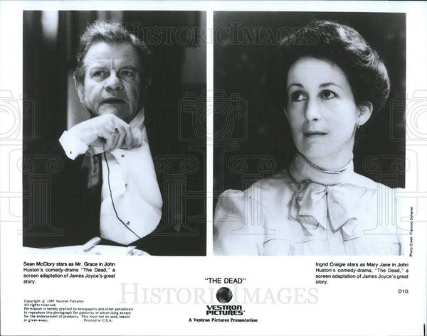 Sean McClory, Ingrid Craigie Star In The Dead 1987 vintage promo photo ...
