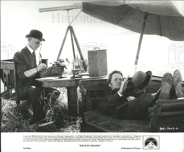 Sam Shephard, Bob Wilson In Days Of Heaven 1978 vintage promo photo ...