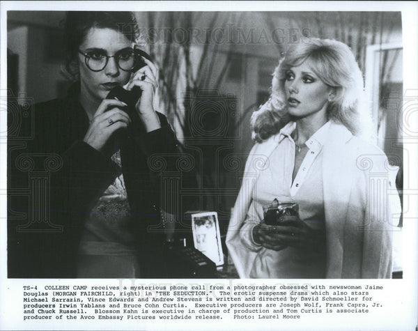 Colleen Camp, Morgan Fairchild In The Seduction 1982 vintage promo photo print - Historic Images