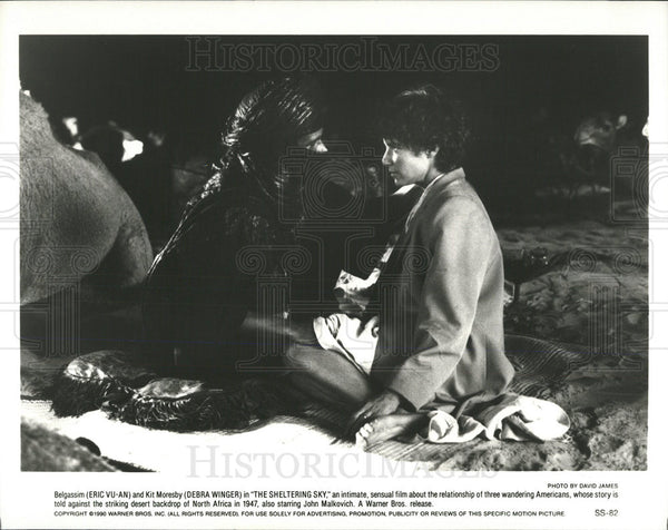 Eric Vu-An and Debra Winger in The Sheltering Sky 1990 vintage promo photo print - Historic Images