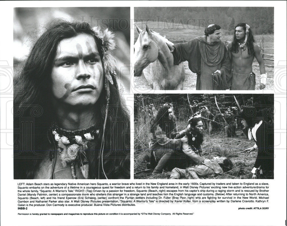 Adam Beach Mandy Patinkin Eric Schweig Bray Poor Squanto 1994 vintage ...