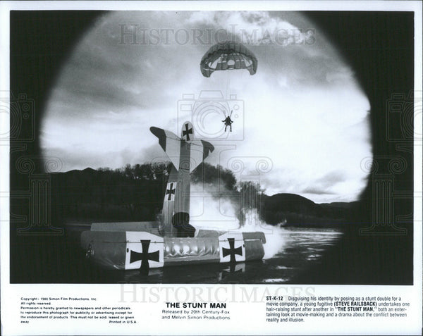 Steve Railsback Actor Parachute Scene Stunt Man Movie 1980 vintage ...