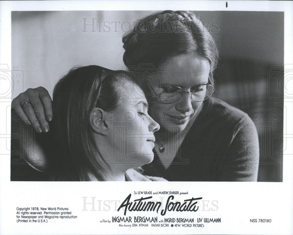 Autumn Sonata Ingrid Bergman 1978 vintage promo photo print - Historic ...