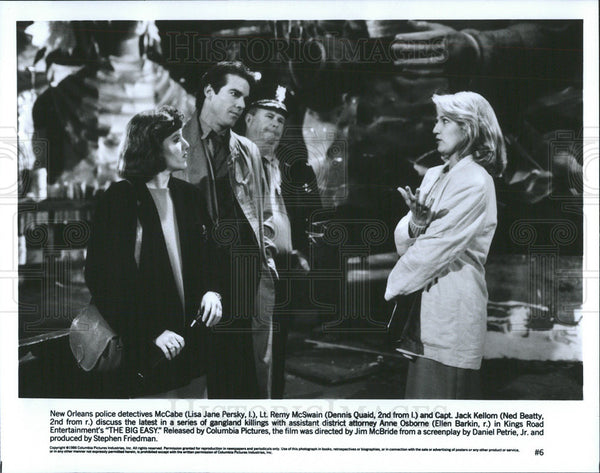 Lisa Jane Persky Dennis Quaid Ned Beatty "The Big Easy" 1986 Vintage ...