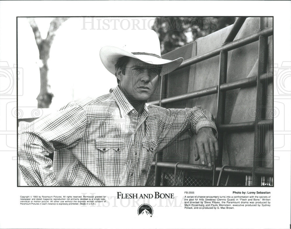 Dennis Quaid stars in Flesh And Bone 1993 vintage promo photo print ...