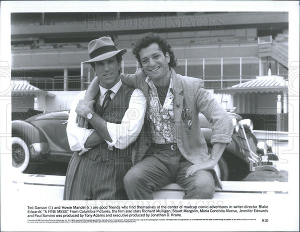 Ted Danson & Howie Mandel Star In A Fine Mess 1986 vintage promo photo ...