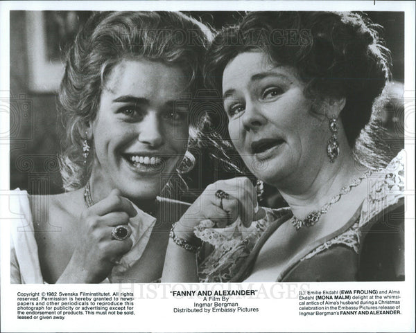 Ewa Froling and Mona Malm in Fanny And Alexander 1982 vintage promo ...