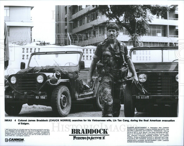 Braddock Missing In Action III Chuck Norris 1988 vintage promo photo ...