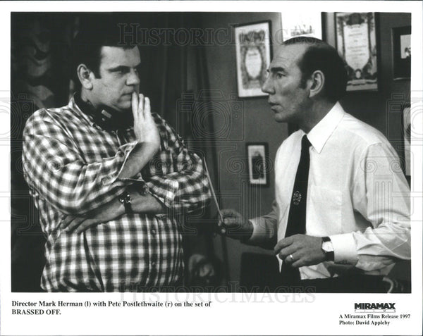 Mark Herman Director Pete Postlethwaite Actor Set Brassed Off 1997 ...