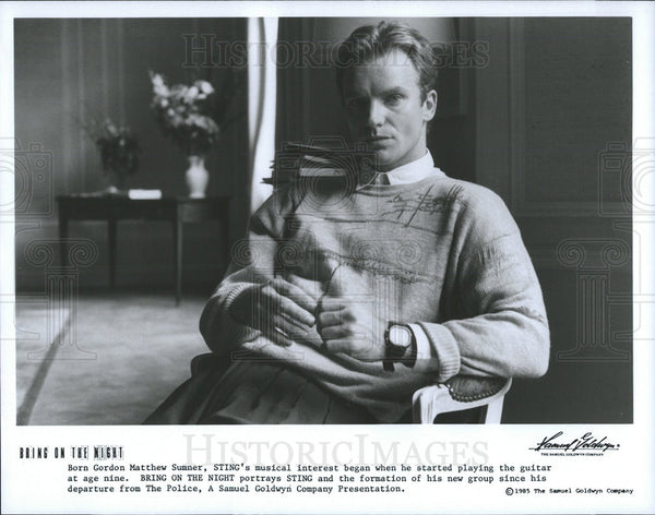Bring On The Night Gordon Matthew Sumner Sting 1985 vintage promo photo ...