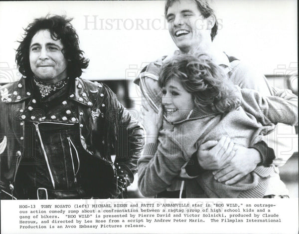 Tony Rosato, Michael Biehn, Patti D' Arbanville in Hog Wild 1980 vintage promo photo print ...