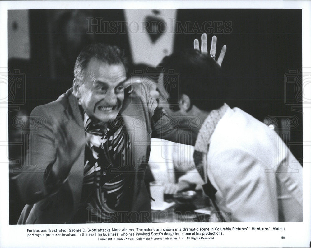 George C. Scott, Mark Alaimo in Hardcore 1978 vintage promo photo print ...