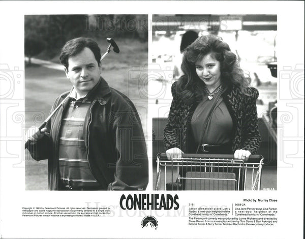 Jason Alexander Actor Lisa Jane Persky Actress Coneheads Film 1993 ...