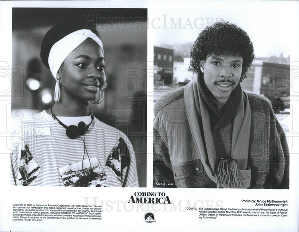 Eric La Salle Actor Alison Dean Actress Comedy Coming America 1988 ...