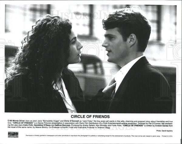 Film Circle of Friends Minnie Driver Chris O'Donnell 1995 vintage promo ...