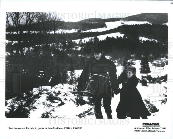 Liam Neeson Actor Patricia Arquette Actress Ethan Frome Movie 1992 ...