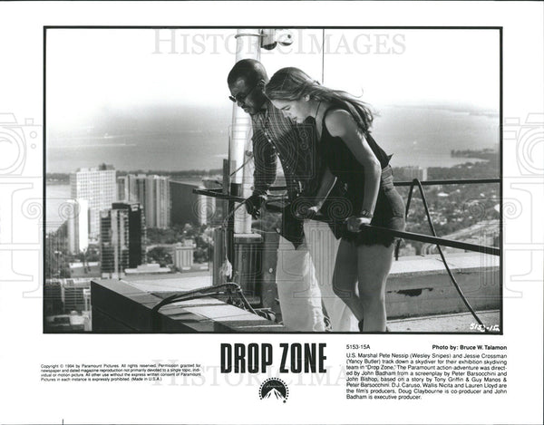 Wesley Snipes & Yancy Butler Star In Drop Zone 1994 vintage promo photo ...