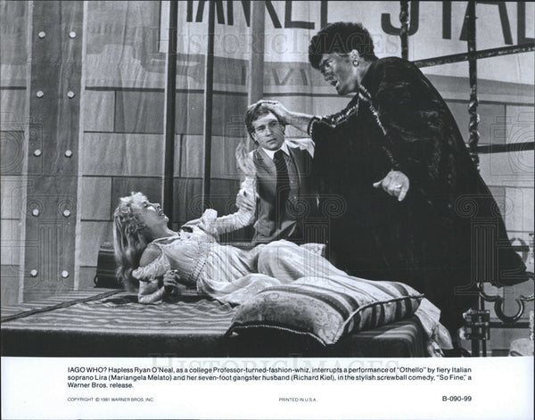Ryan O'Neal, Mariangela Melato & Richard Kiel In So Fine 1981 vintage ...