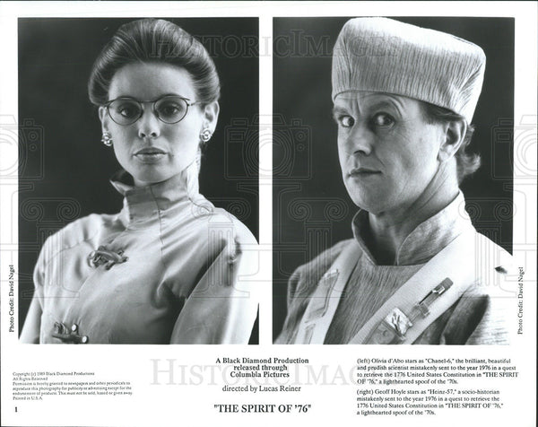 Olivia d'Abo & Geoff Hoyle Star In The Spirit of '76 1989 vintage promo ...