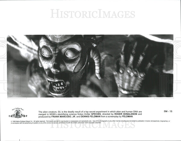 Alien Sil in Species' 1995 vintage promo photo print - Historic Images
