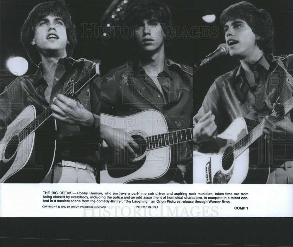 Robby Benson in Die Laughing 1980 vintage promo photo print - Historic ...
