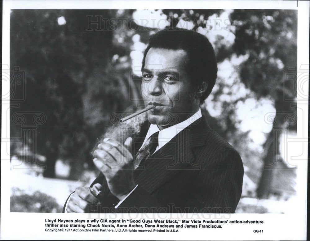 Lloyd Haynes Actor Good Guys Wear Black 1977 vintage promo photo print ...
