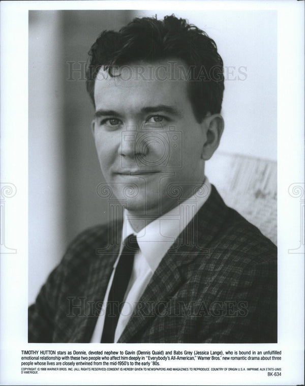 Timothy Hutton Actor Romantic Drama Everybody's All-American 1988 ...