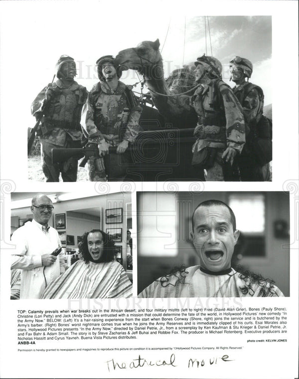 In The Army Now Film Paul Shore Haircut Scenes Group Camel 1994 vintage ...