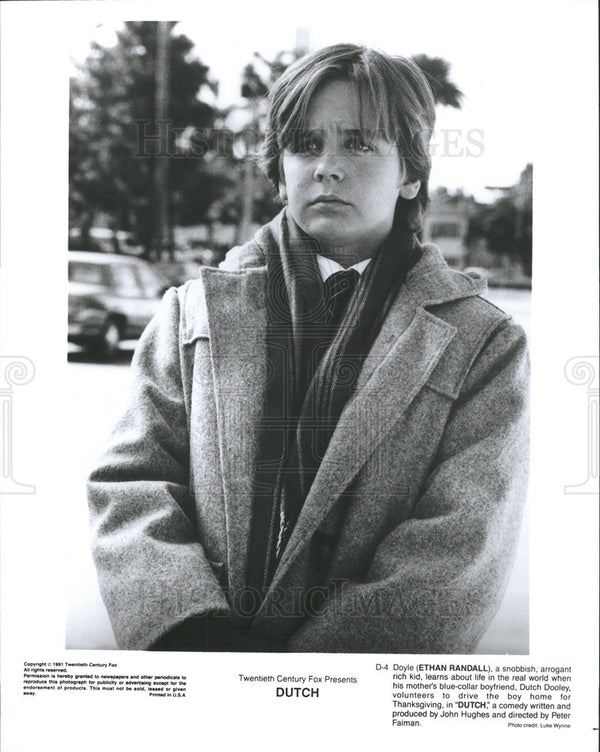 Ethan Randall Actor Dutch 1991 vintage promo photo print - Historic Images