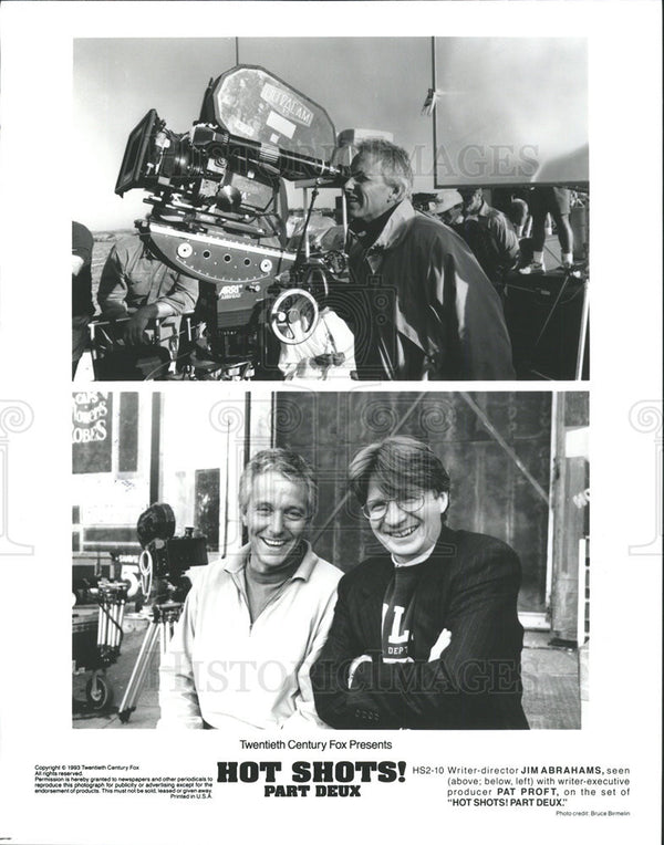Director Jim Abrahams & Producer Pat Proft Of Hot Shots 1993 vintage ...