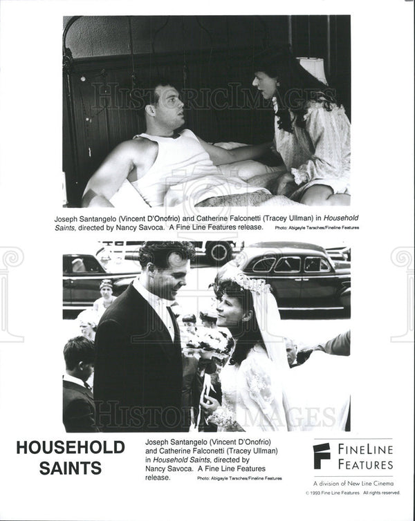 Vincent D'Onofrio, Tracey Ullman in Household Saints 1993 vintage promo ...