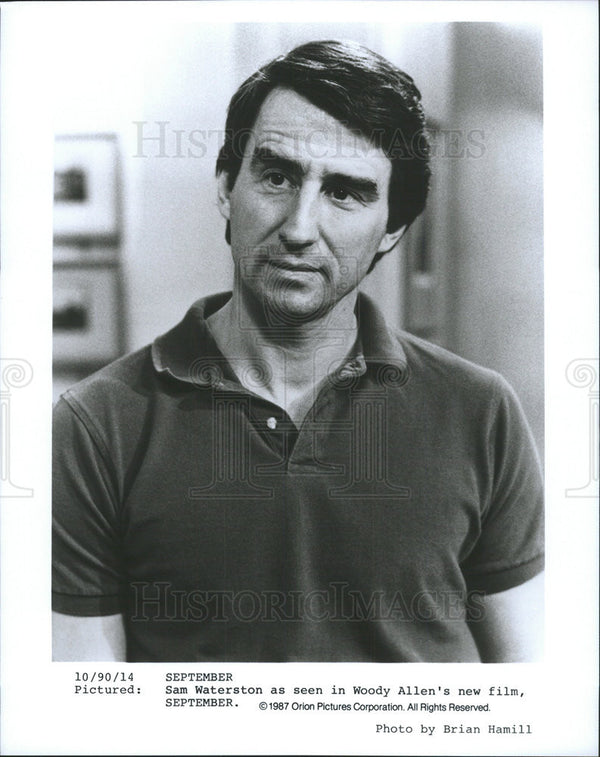 Sam Waterston In Woody Allen's September 1987 vintage promo photo print ...
