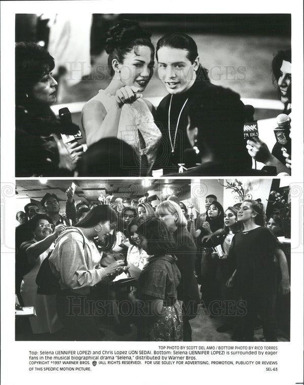 Jennifer Lopez & Jon Seda Star In Selena 1997 vintage promo photo print ...
