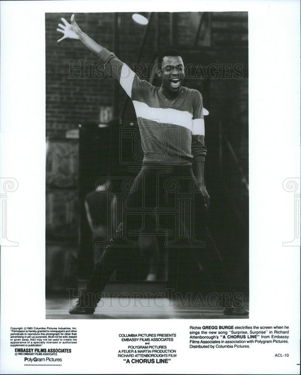 Greg Burge stars in A Chorus Line 1985 vintage promo photo print ...