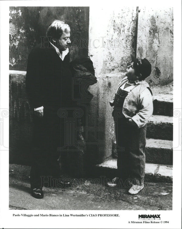 Paolo Villaggio and Mario Bianco in 'Ciao Professore 1994 vintage promo ...