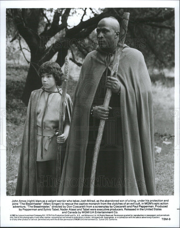 John Amos Josh Milrad Actors Beastmaster 1982 vintage promo photo print ...