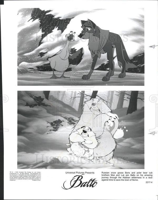Balto animation 1995 vintage promo photo print - Historic Images