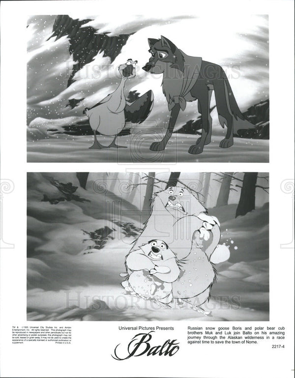 Balto Boris Muk Luk animation 1995 vintage promo photo print - Historic ...