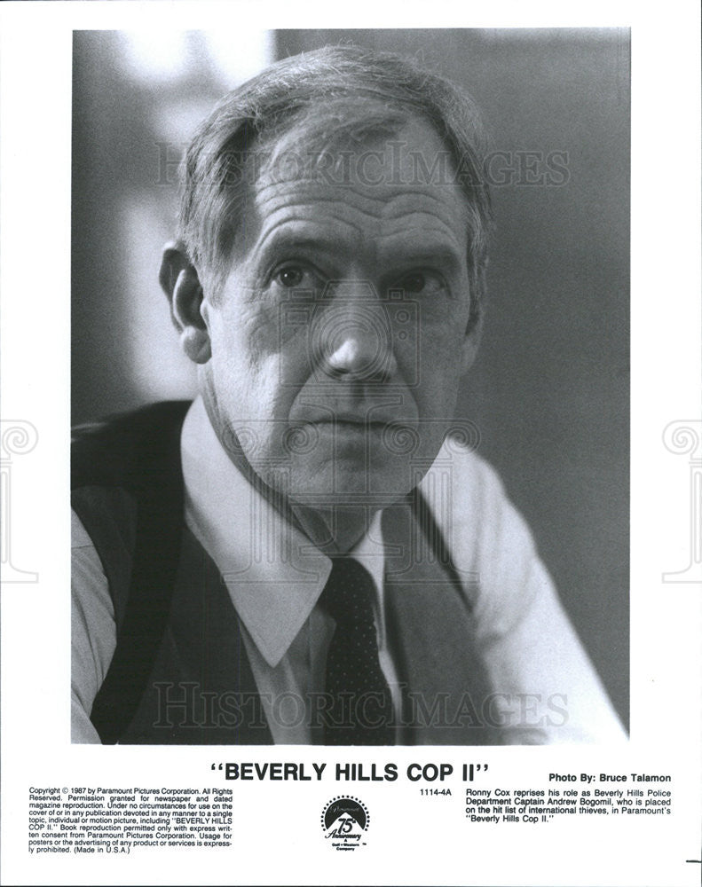 Ronny Cox Actor Action Film Beverly Hills Cop II Movie 1987 vintage ...