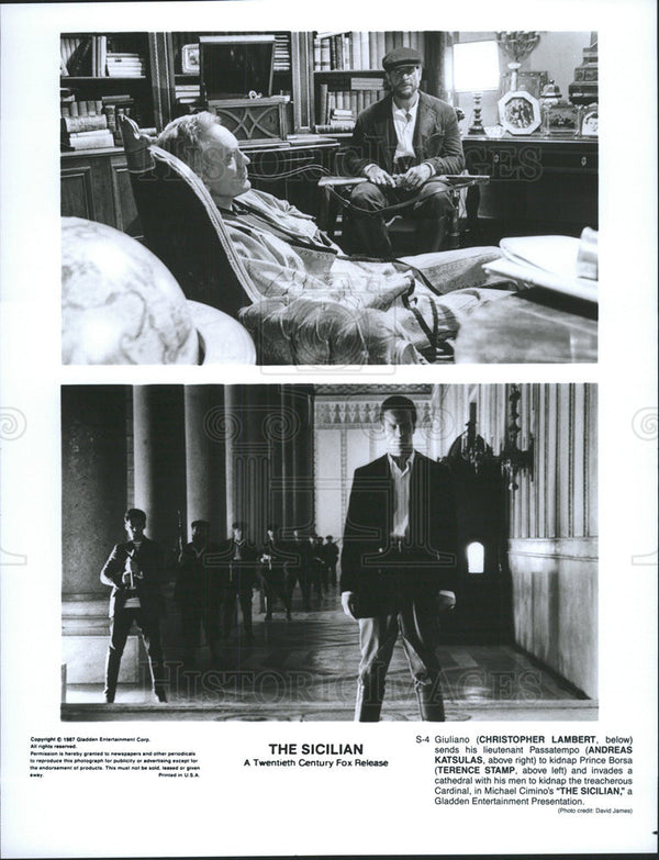 Christopher Lambert, Andreas Katsulas Star In The Sicilian 1987 vintage ...