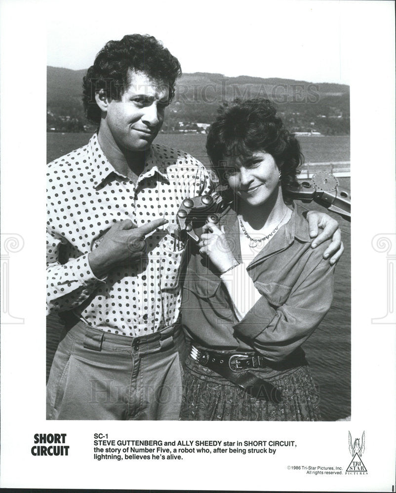 Steve Guttenberg, Ally Sheedy in Short Circuit 1986 vintage promo photo ...