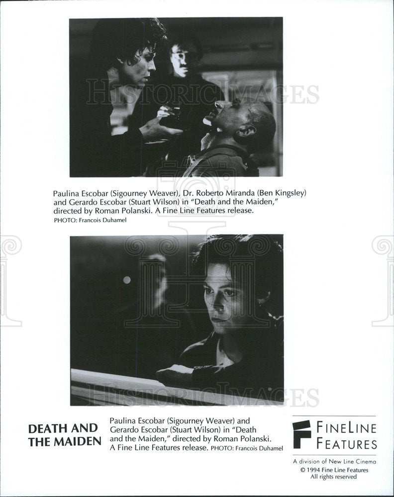Sigourney Weaver, Ben Kingsley In Death And The Maiden 1994 vintage ...
