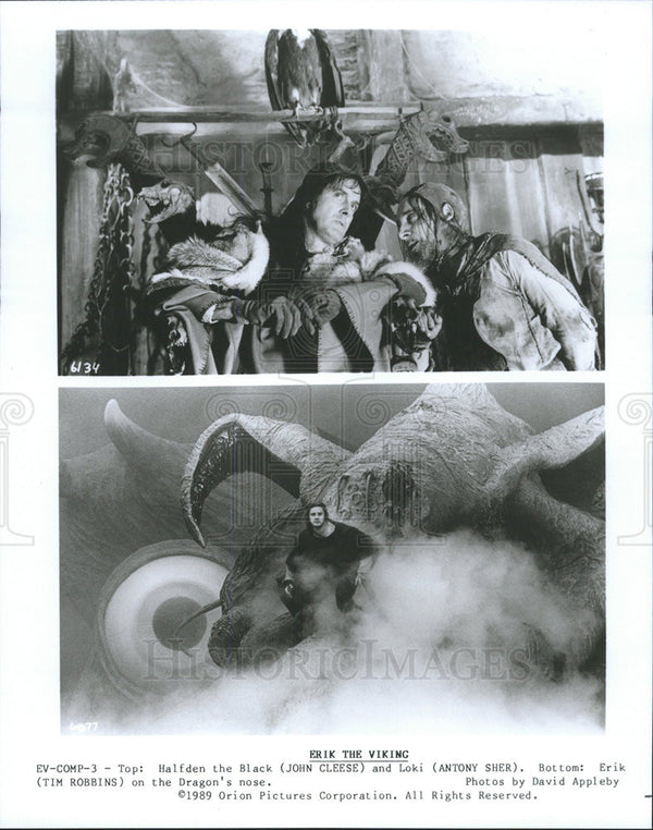 John Cleese Antony Sher Tim Robbins Erik The Viking 1989 vintage promo ...