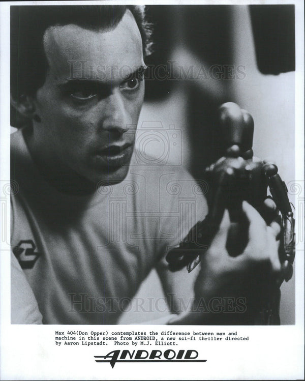 Film Android Don Opper 1982 vintage promo photo print - Historic Images