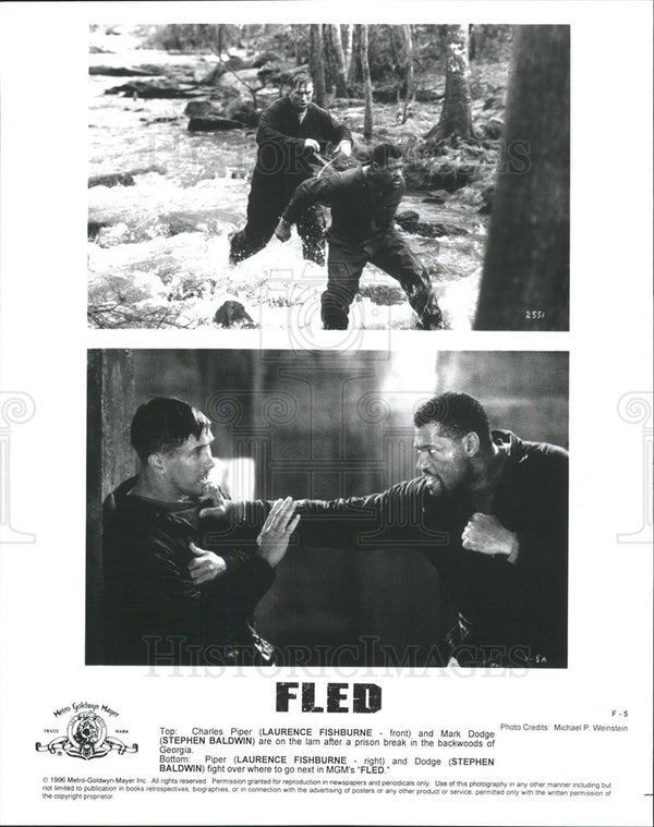 Laurence Fishburne Actor Stephen Baldwin Scenes Fled Film Movie 1996 ...