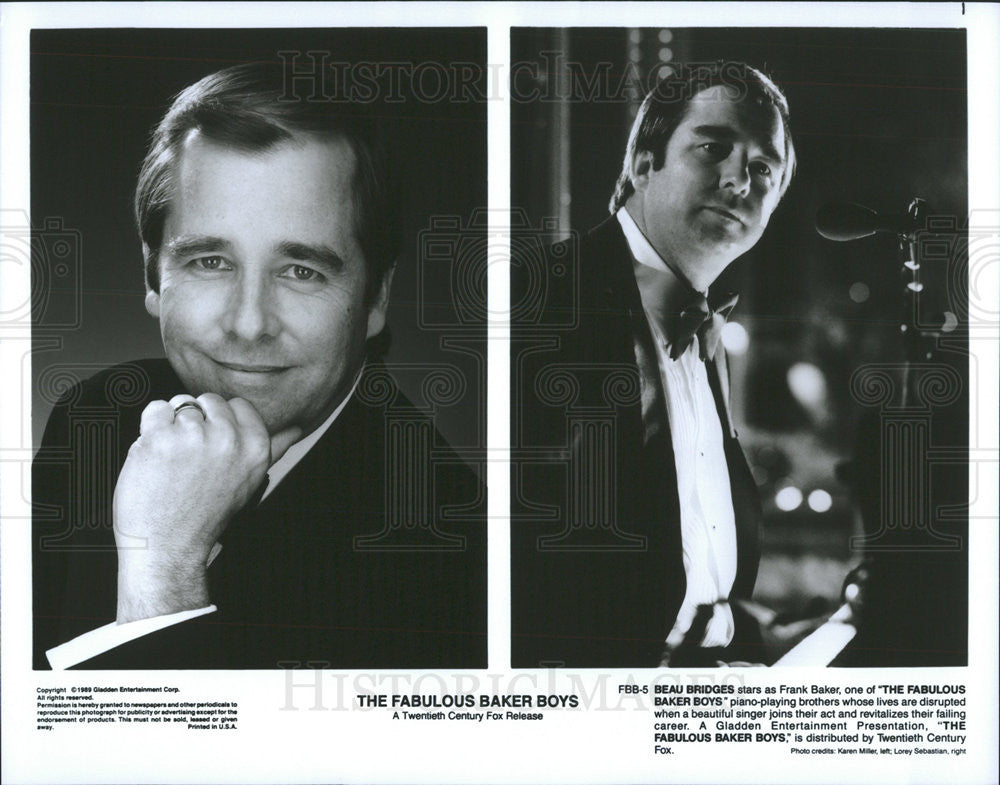 1989 Press Photo Beau Bridges in "The Fabulous Baker Boys" - Historic ...