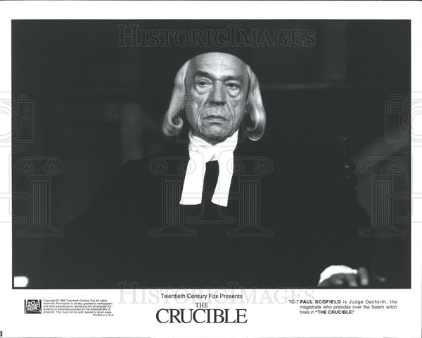 1996 Press Photo Paul Scofield Stars As Judge Danforth In "The Crucibl ...
