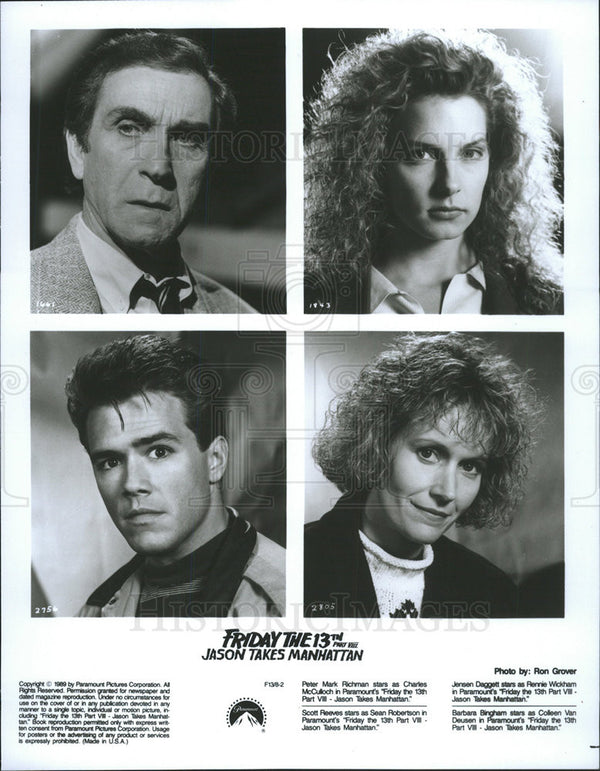 1989 Press Photo Film Actors Peter Mark Richman, Scott Reeves, Jensen ...