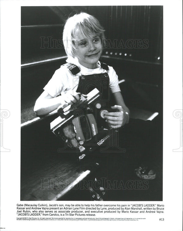 1990 Press Photo Macaulay Culkin, "Jacob's Latter" - Historic Images